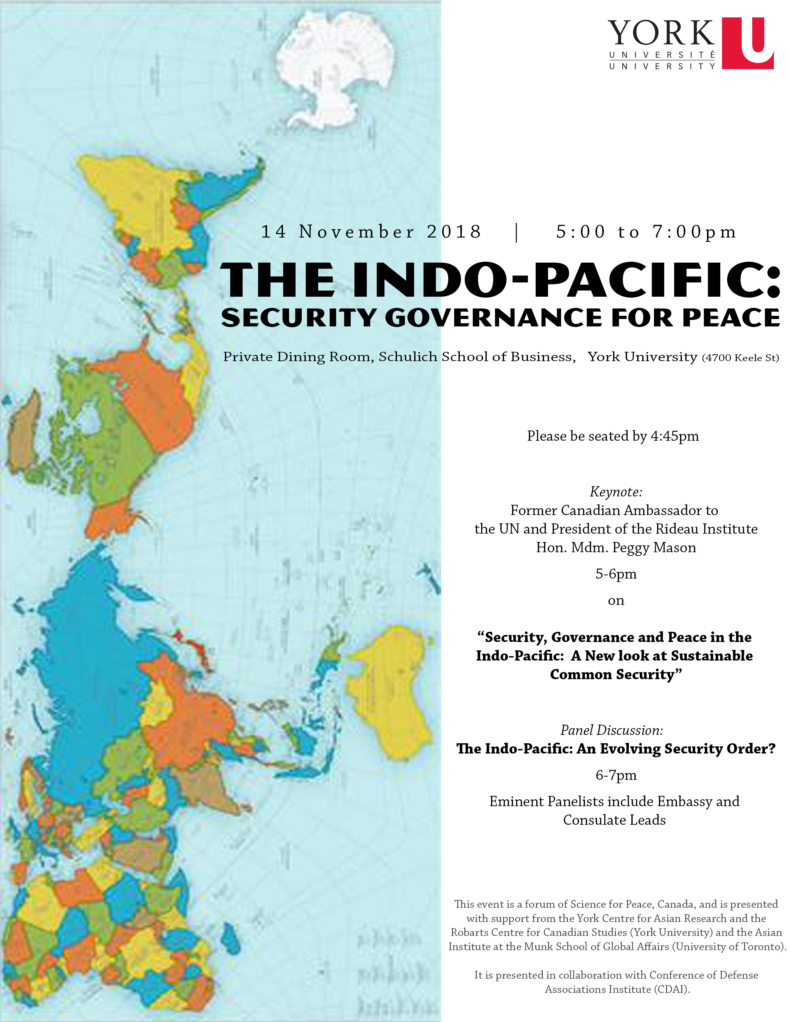 York University to host forum on Indo-Pacific Strategic Framework ...
